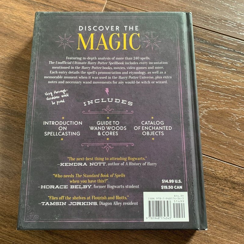 The Unofficial Ultimate Harry Potter Spellbook B&N Exclusive Edition by Media Lab Books ...