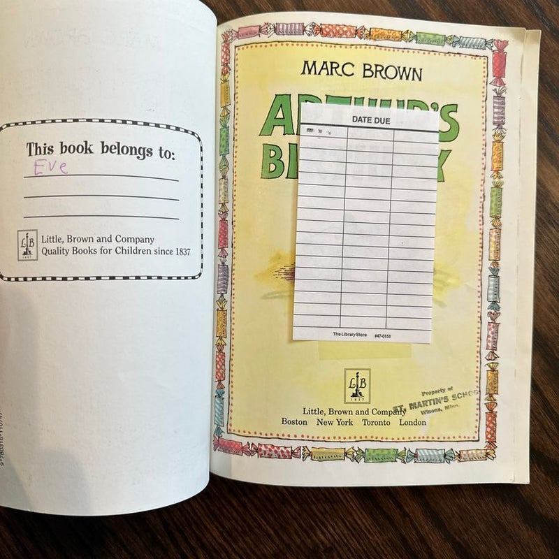 Arthur’s Birthday by Marc Brown, Paperback | Pangobooks