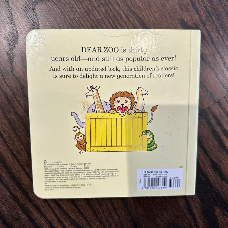 Dear Zoo by Rod Campbell (Illustrator)