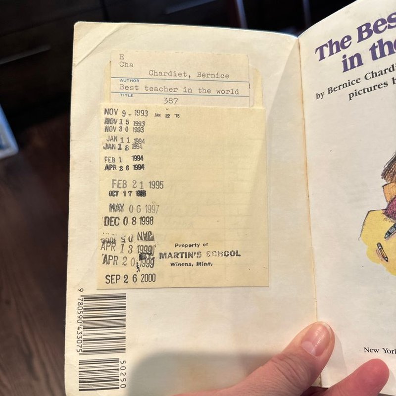 The Best Teacher in the World by Bernice Chardiet, Grace Maccarone