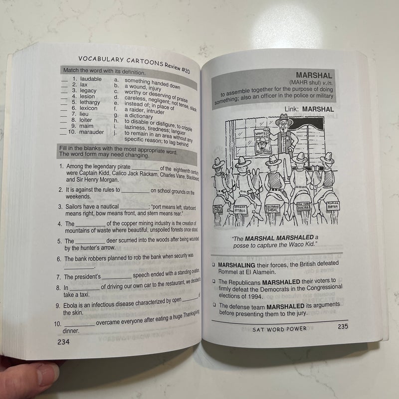 Vocabulary Cartoons, SAT Word Power by Sam Burchers, Sam Burchers, Sam ...