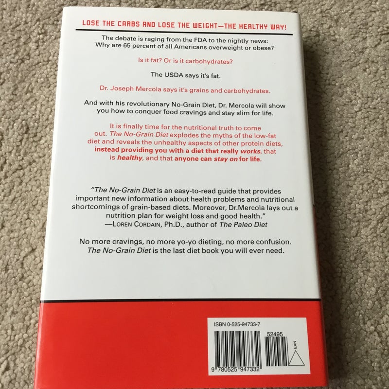 The No-Grain Diet by Joseph Mercola, Alison Rose Levy