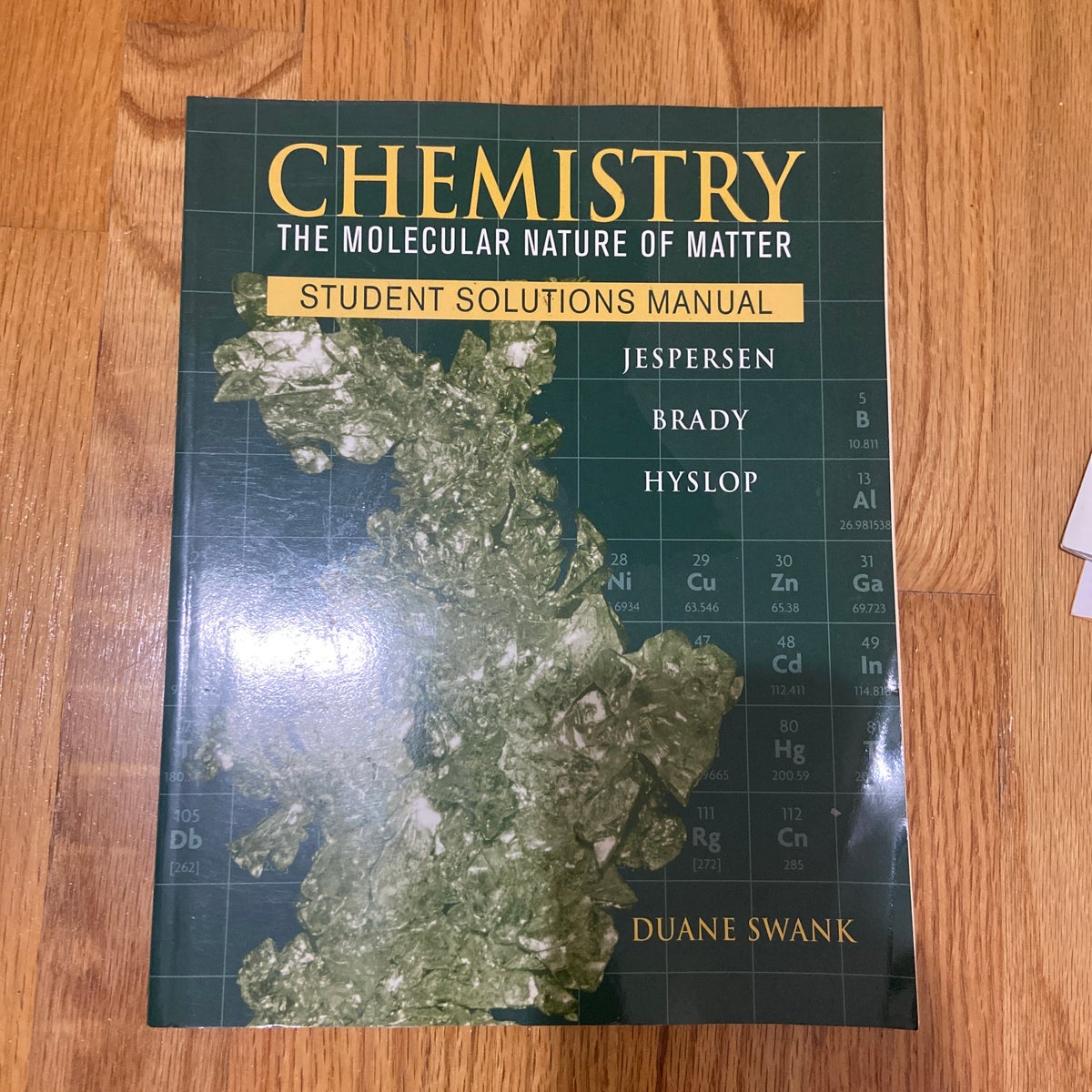 Chemistry by Neil D. Jespersen, James E. Brady, Frederick A. Senese ...