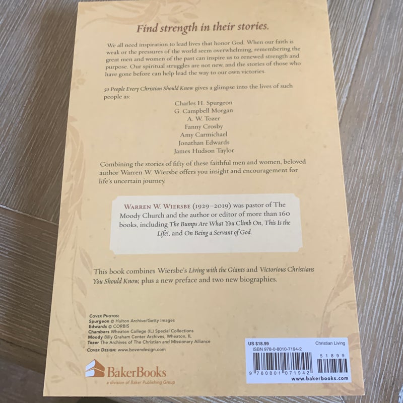 50 People Every Christian Should Know by Warren Wiersbe | Pangobooks