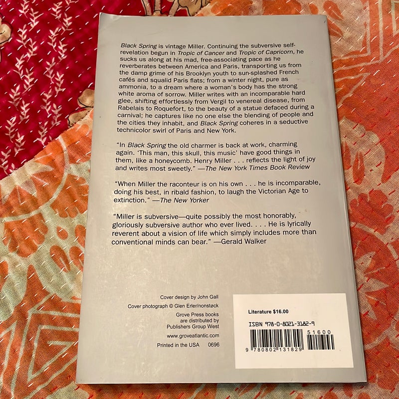 Black Spring by Henry Miller | Pangobooks