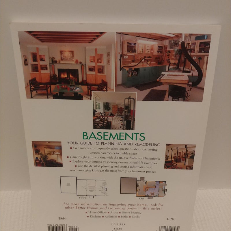 Basements by John Riha; Better Homes and Gardens Editors; Paula ...