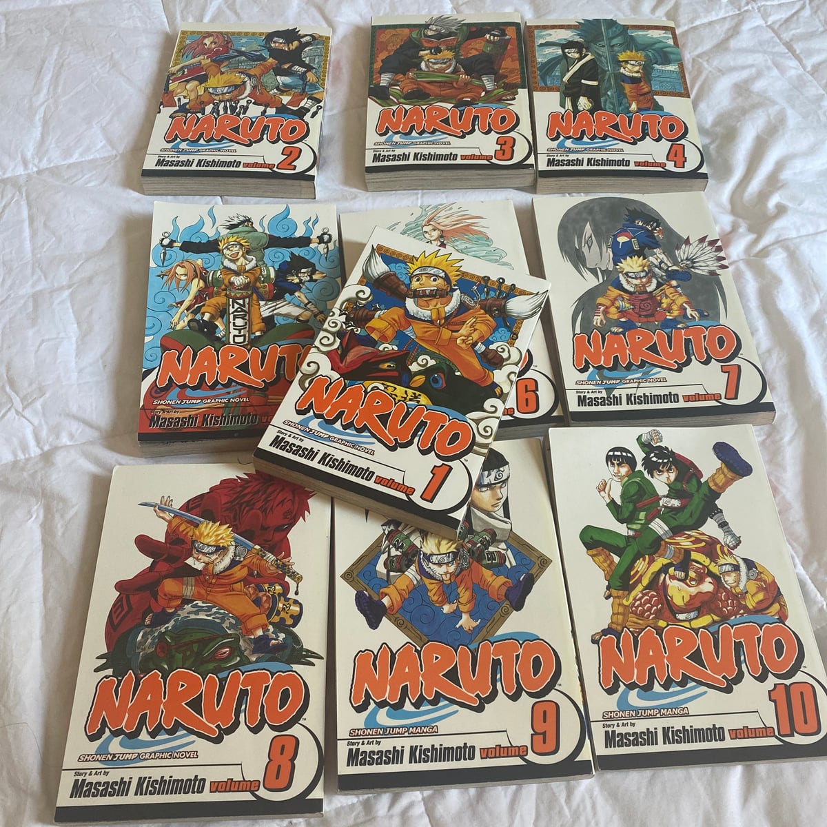 Naruto Volumes 1-10 (missing vol. 6!!) + the unofficial guide by ...