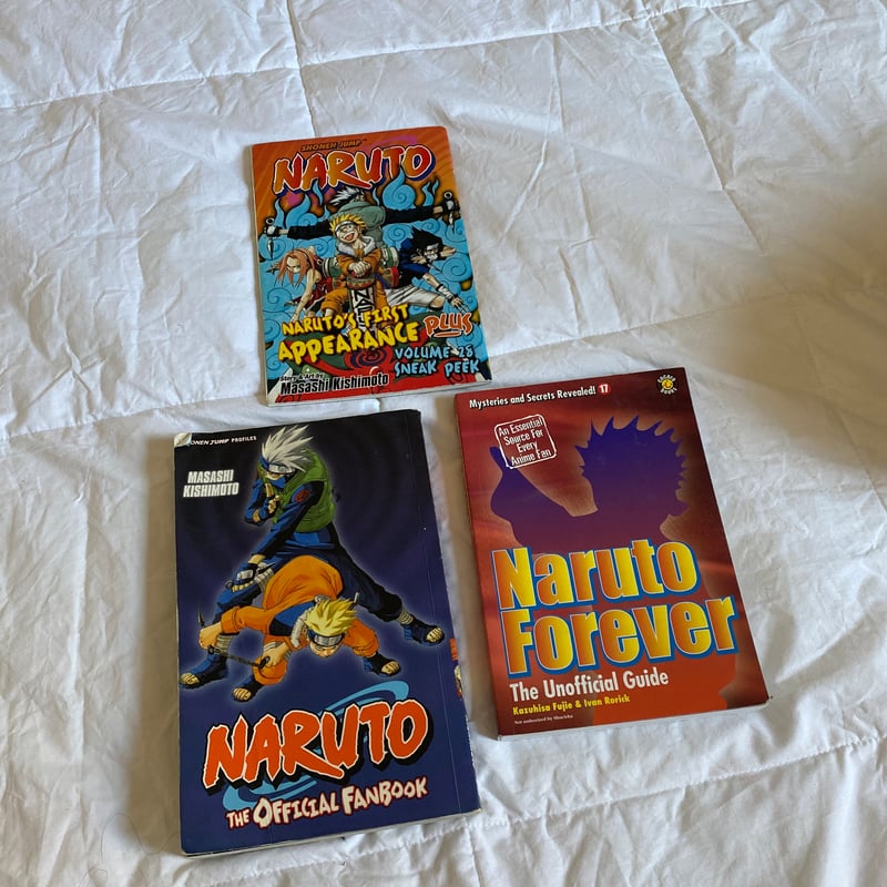 Naruto Volumes 1-10 (missing vol. 6!!) + the unofficial guide by ...