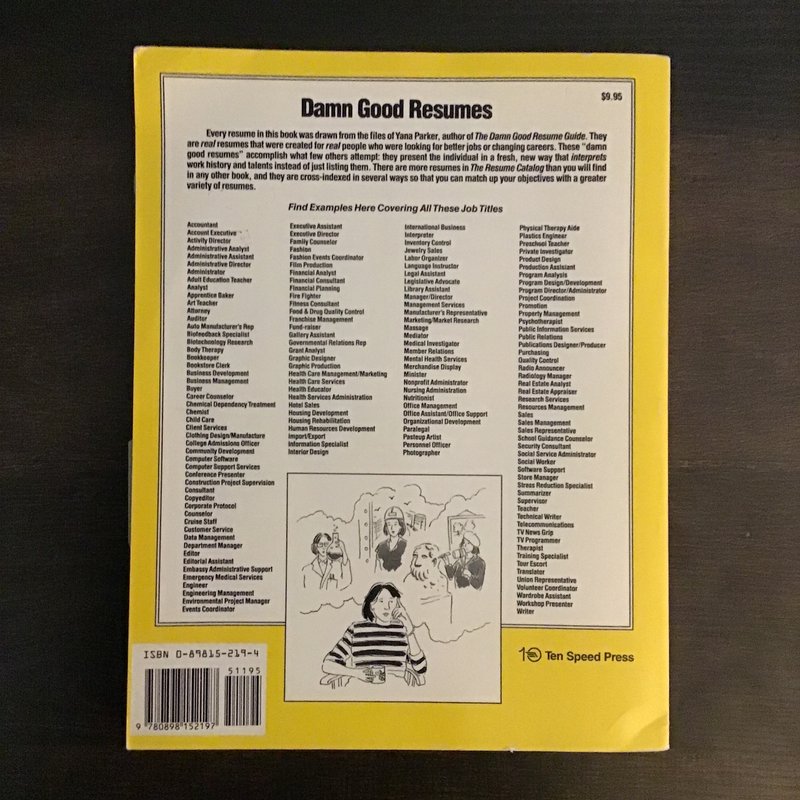 The Resume Catalog by Yana Parker, Paperback | Pangobooks