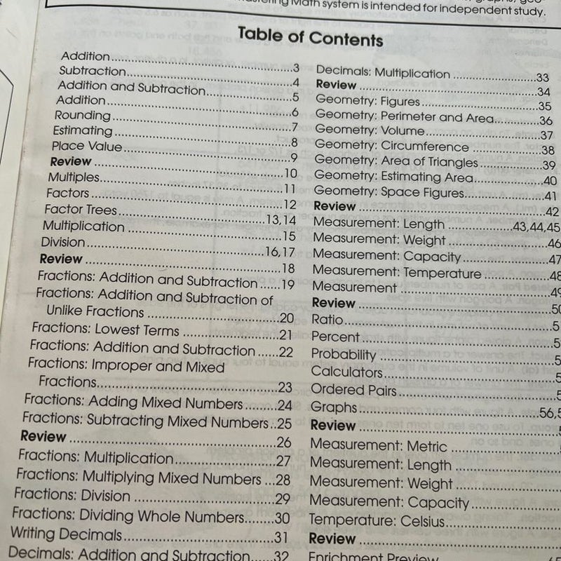 Math, Grade 5 by Carole Gerber