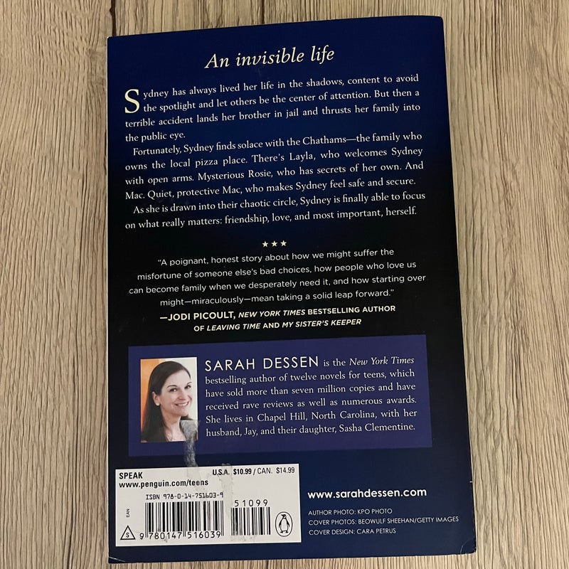 Saint Anything by Sarah Dessen, Paperback | Pangobooks