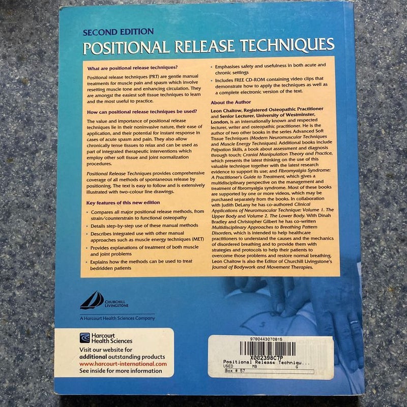 Positional Release Techniques by Leon Chaitow
