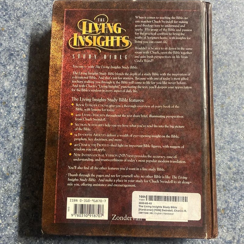 The Living Insights Study Bible by Charles R. Swindoll