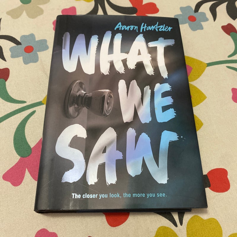 What We Saw by Aaron Hartzler, Hardcover | Pangobooks