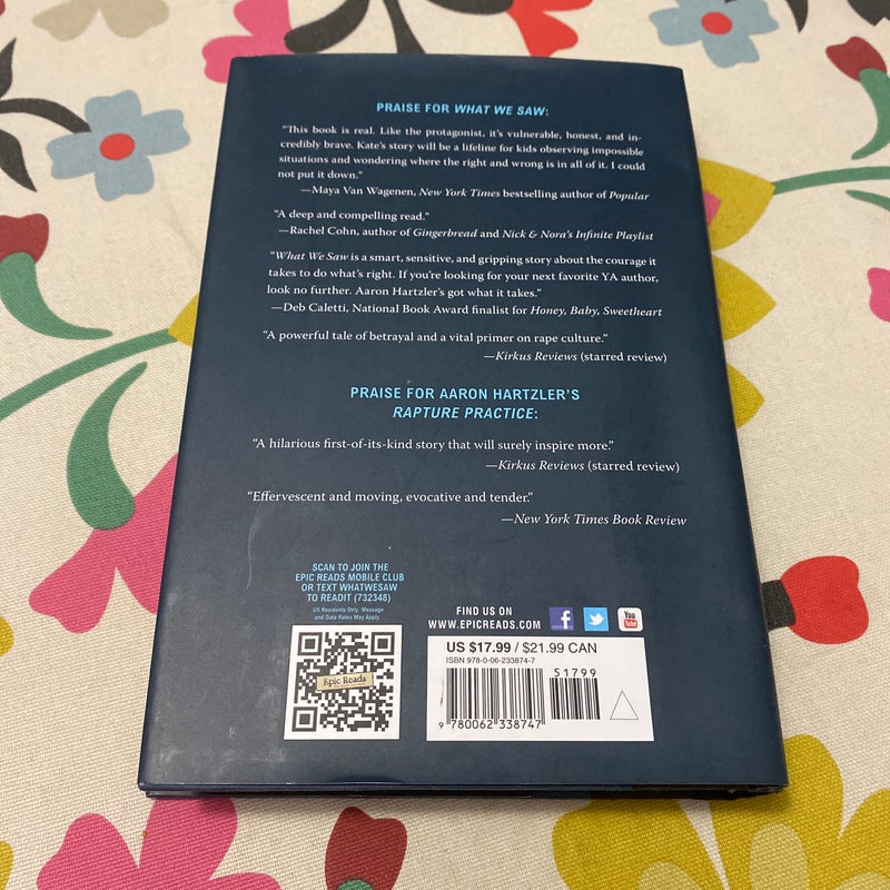 What We Saw by Aaron Hartzler