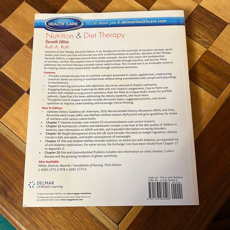 Nutrition and Diet Therapy by Ruth A. Roth | Pangobooks