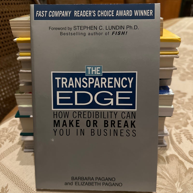 The Transparency Edge by Elizabeth Pagano