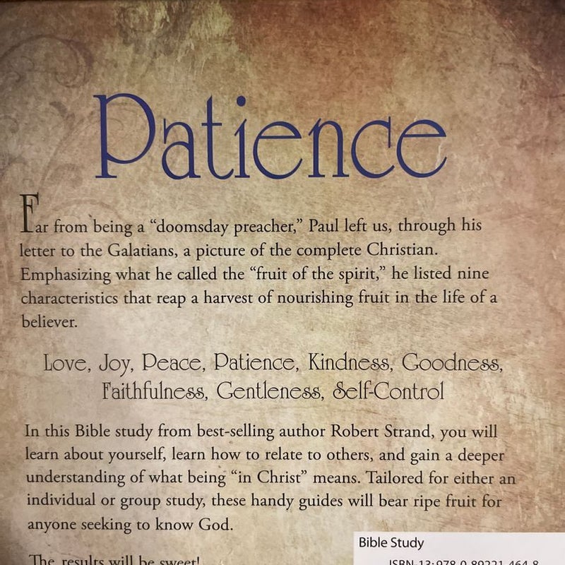 Nine Fruits of the Spirit-Patience by Robert Strand