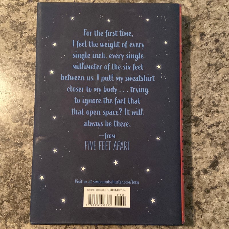 Five Feet Apart by Rachael Lippincott, Mikki Daughtry, and Tobias Iaconis, Hardcover | Pangobooks