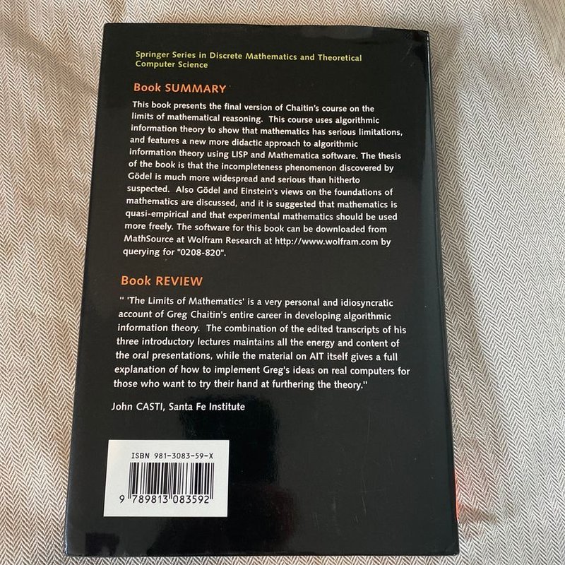 The Limits of Mathematics by Gregory. J. Chaitin, Hardcover | Pangobooks