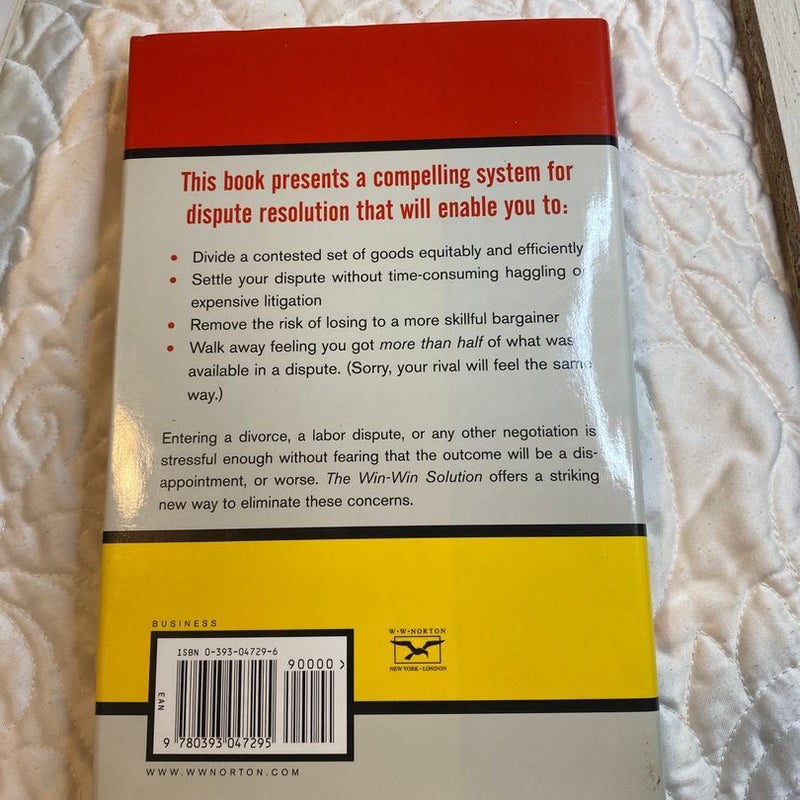 The Win-Win Solution by Steven J. Brams, Alan D. Taylor