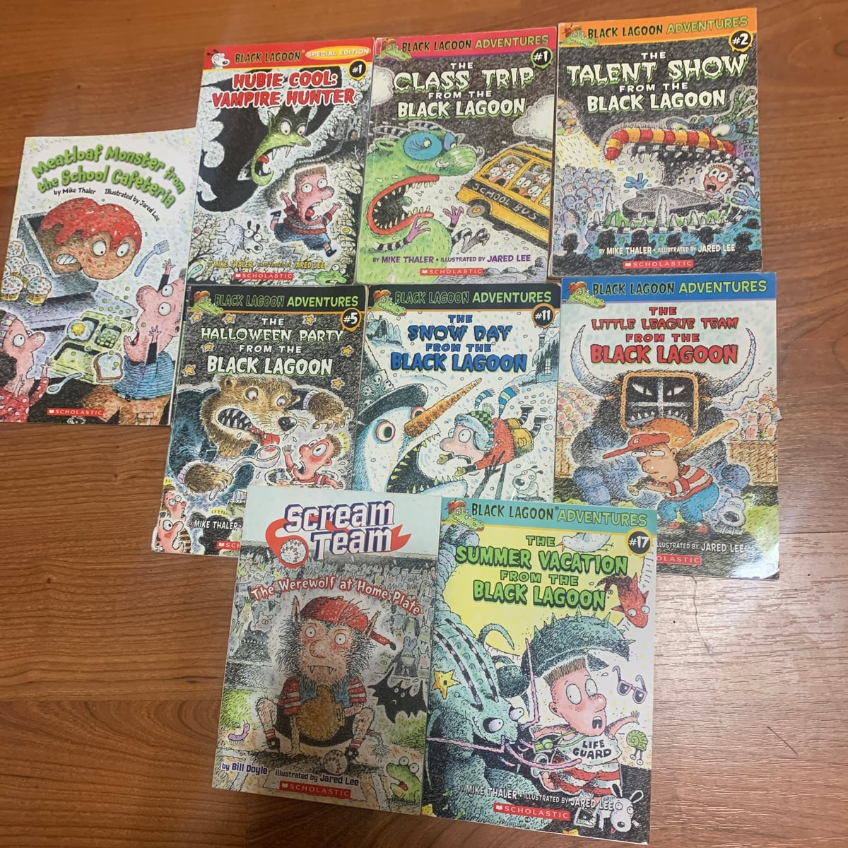 Bundle of 9 Black Lagoon Chapter Books by Mike Thaler, Paperback ...