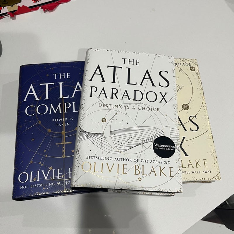 Atlas Six Trilogy Special Editions Sprayed Edges by Olivie Blake ...