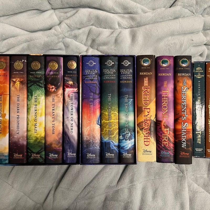 Percy Jackson hardcover boxed set books lot by Rick Riordan by Rick ...