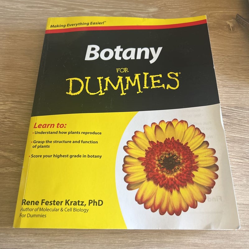 Botany for Dummies by Rene Fester Kratz