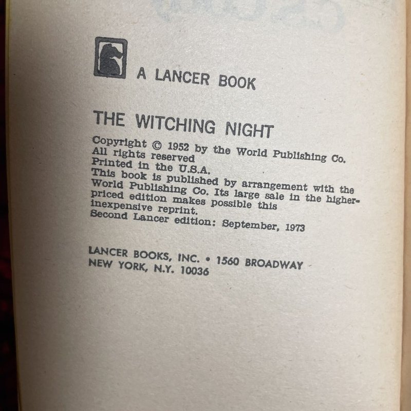The Witching Night by C S Cody, Paperback | Pangobooks