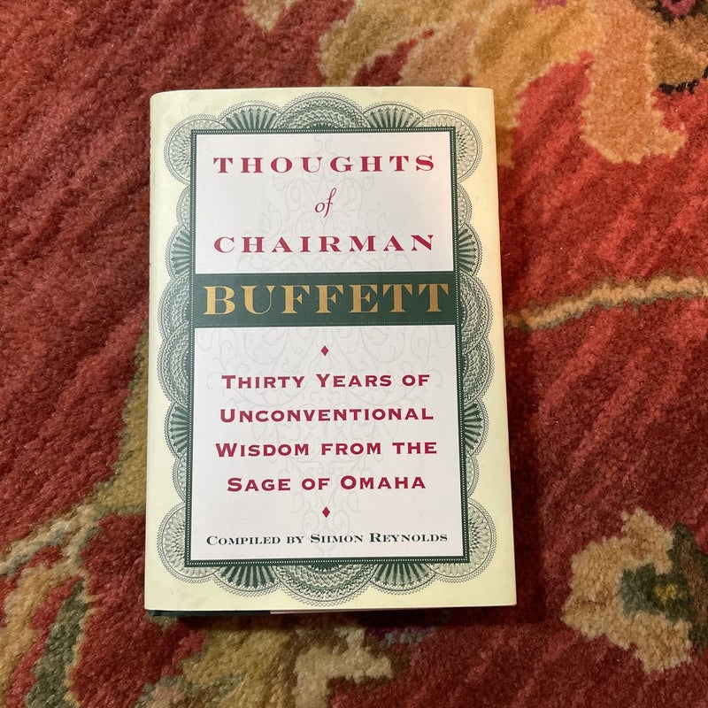 Thoughts of Chairman Buffett by Siimon Reynolds, Hardcover | Pangobooks