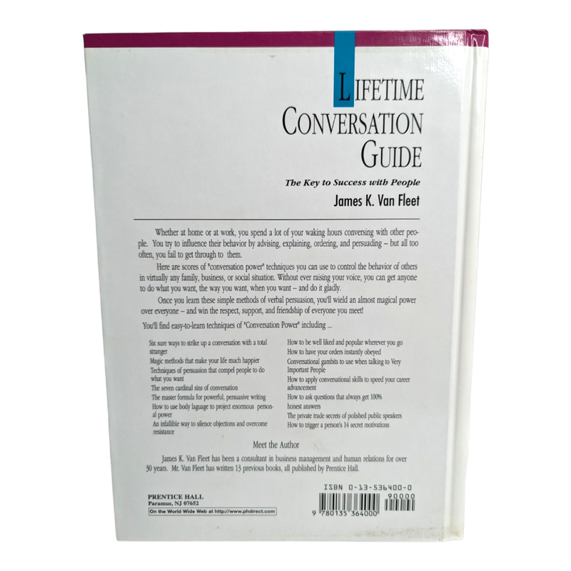 Lifetime Conversation Guide by James K. Van Fleet, Hardcover | Pangobooks