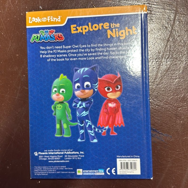 PJ Masks: Explore the Night Look and Find by Rachel Halpern, PI Kids