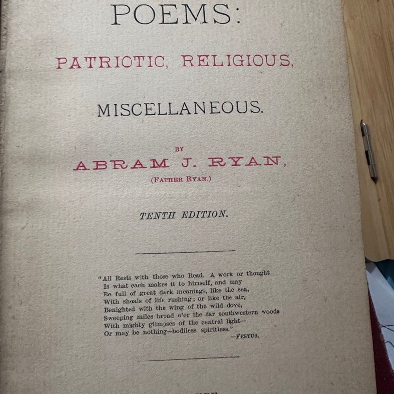 Father Ryan’s Poems by Abram Ryan, Hardcover | Pangobooks