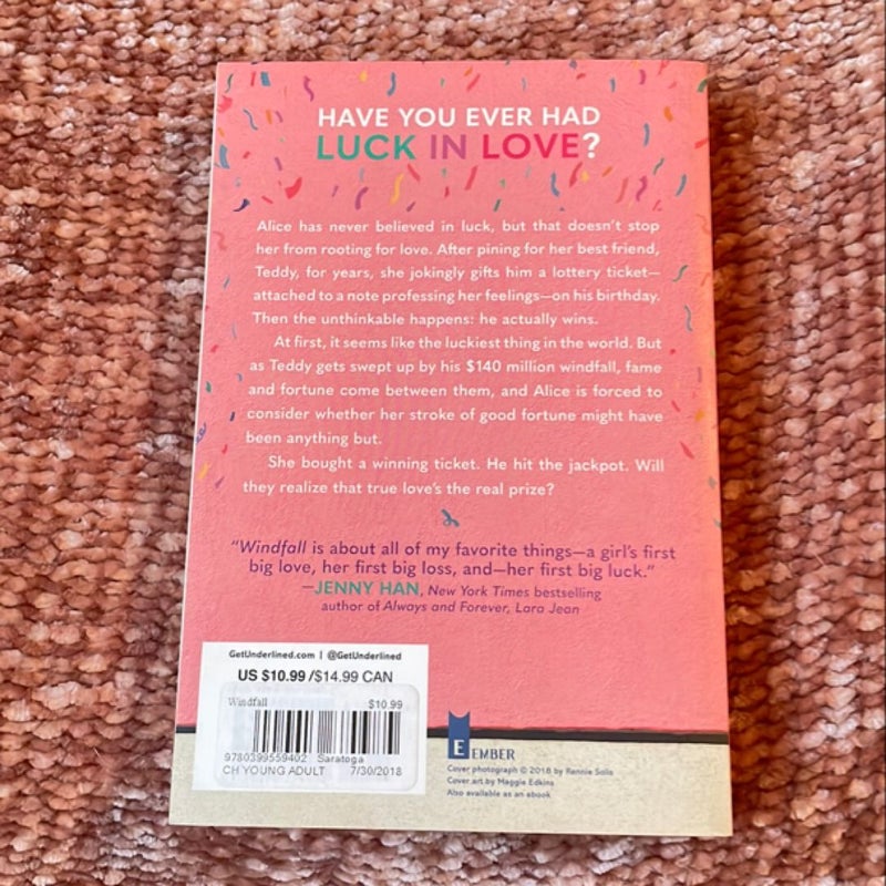 Windfall by Jennifer E. Smith, Paperback | Pangobooks