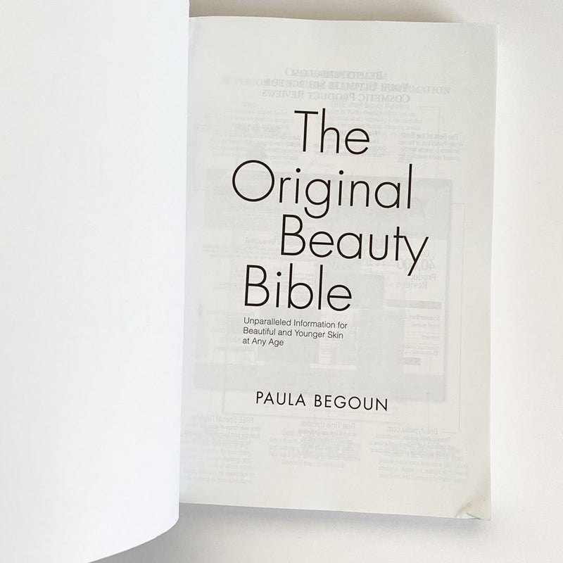 The Original Beauty Bible by Paula Begoun, Paperback | Pango Books