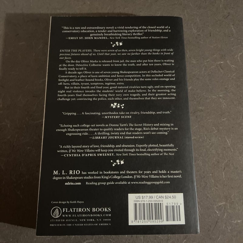 If We Were Villains by M. L. Rio, Paperback | Pangobooks