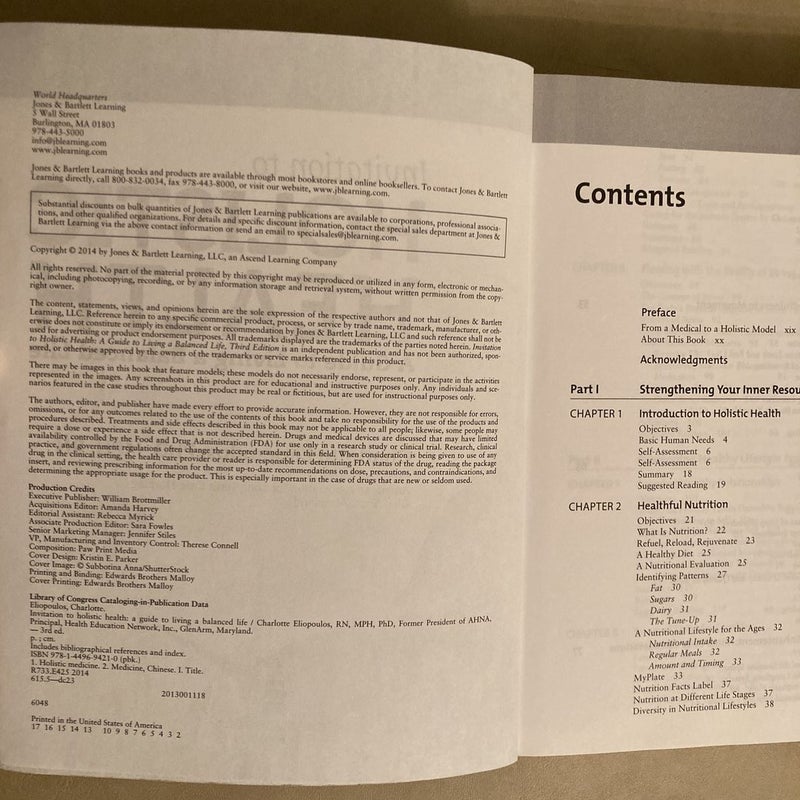 Invitation to Holistic Health : a Guide to Living a Balanced Life by ...