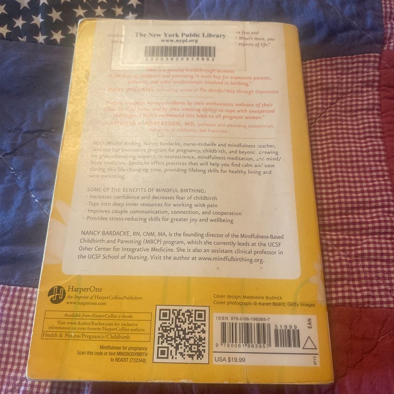 Mindful Birthing by Nancy Bardacke, Paperback | Pangobooks