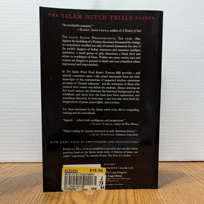 The Salem Witch Trials Reader by Frances Hill
