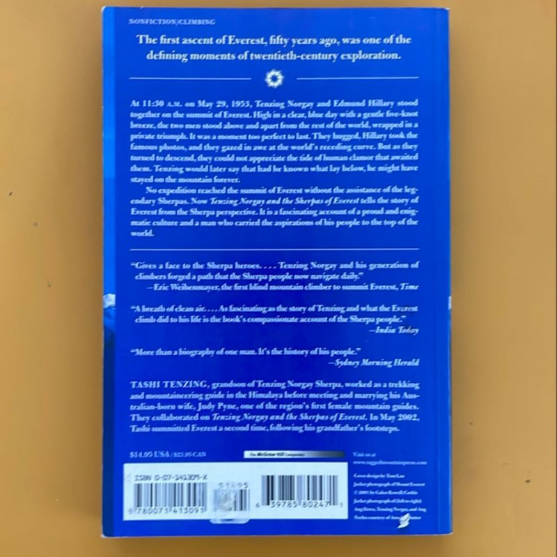 Tenzing Norgay and the Sherpas of Everest by Tashi Tenzing, Judy Tenzing