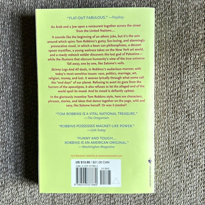 Skinny Legs and All by Tom Robbins