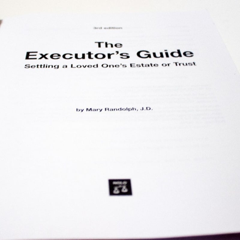 The Executor's Guide by Mary Randolph, Paperback | Pangobooks