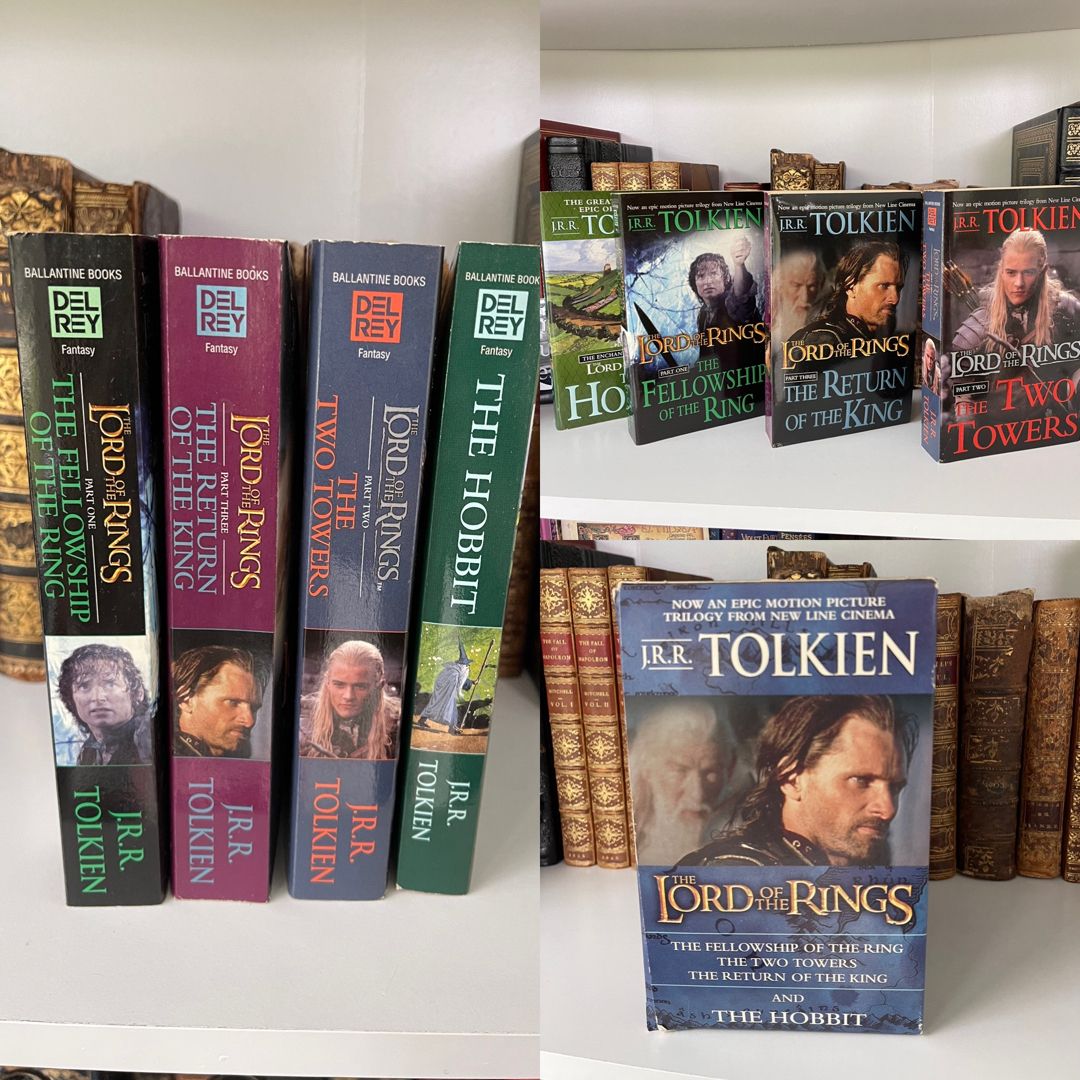 J.R.R. Tolkien The Lord of the Rings & The Hobbit 4-Book Box Set ...