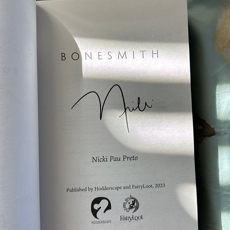 Bone Smith - Signed Fairyloot edition by Nicki Pau Preto, Hardcover ...