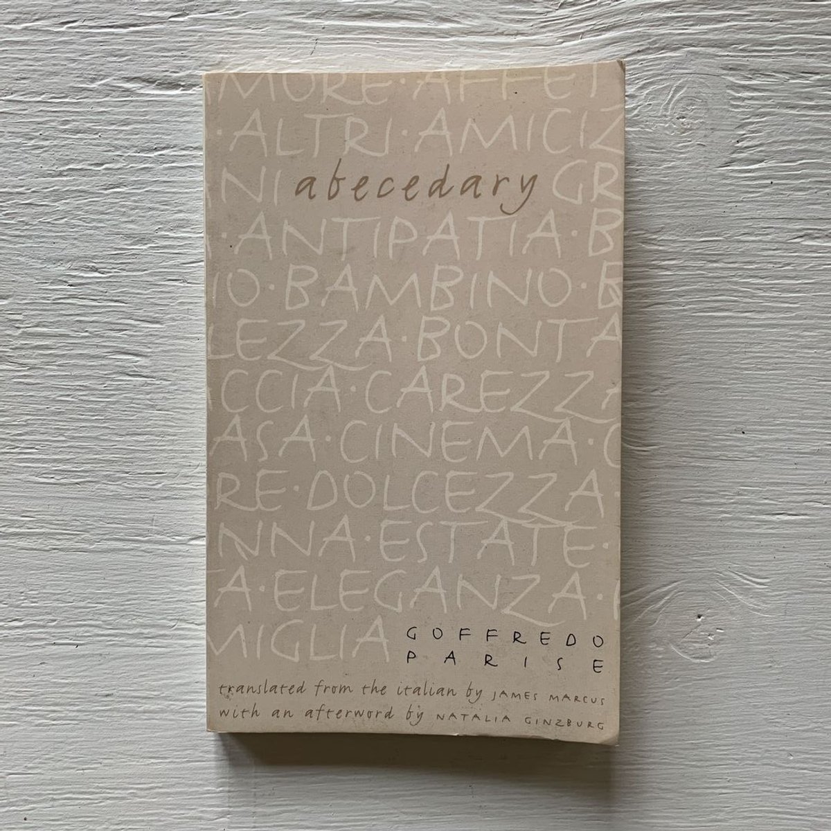 Abecedary by Goffredo Parise, James Marcus, Natalia Ginzburg