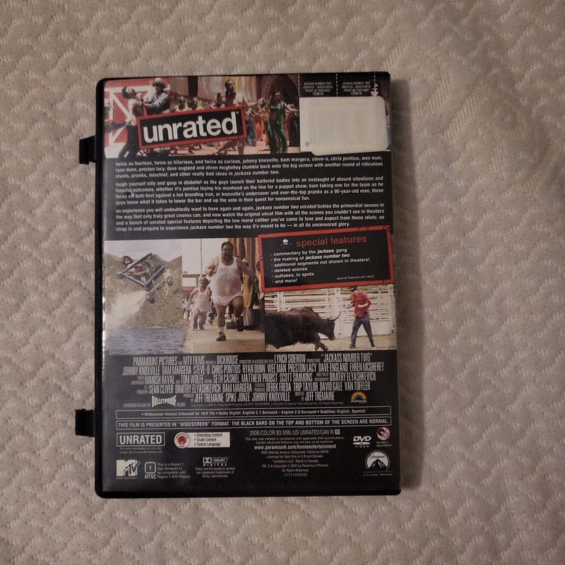 Jackass Number Two: Unrated by Dvd, Paperback | Pangobooks