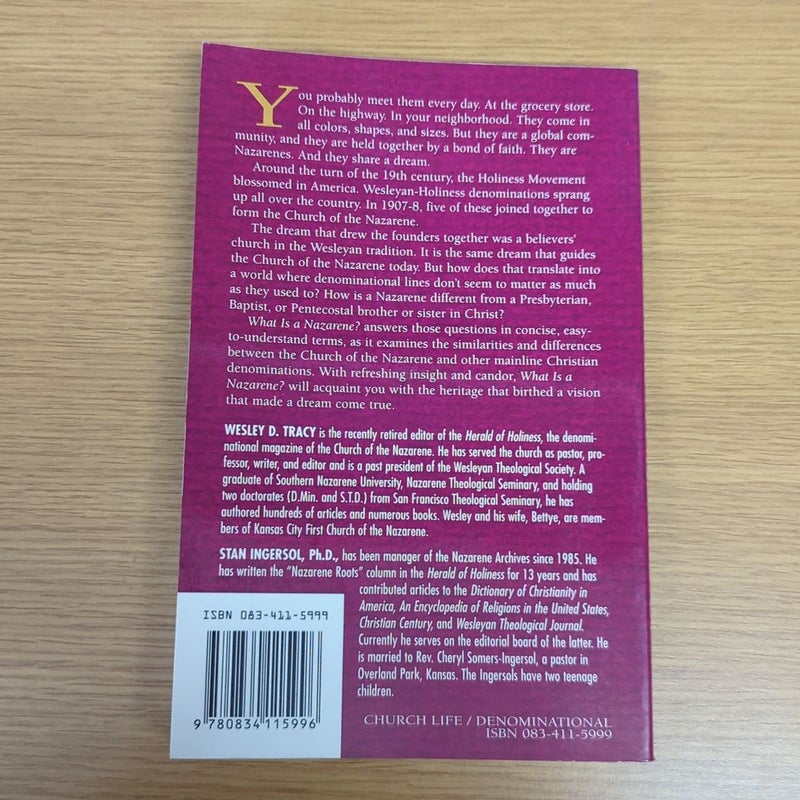 What Is a Nazarene? by Wes Tracy, Stan Ingersol