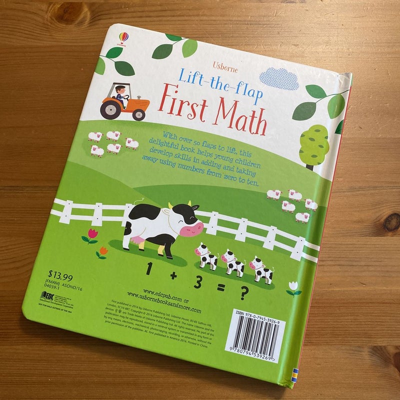 Lift-The-Flap First Math by Felicity Brooks, Hardcover | Pangobooks