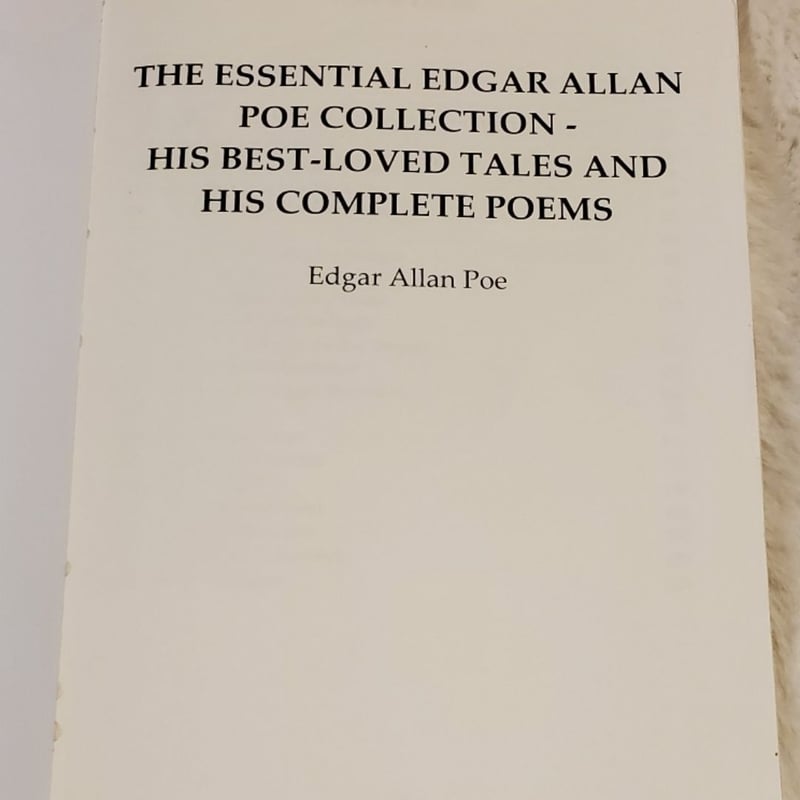 The Essential Edgar Allan Poe Collection by Edgar Allan Edgar Allan Poe